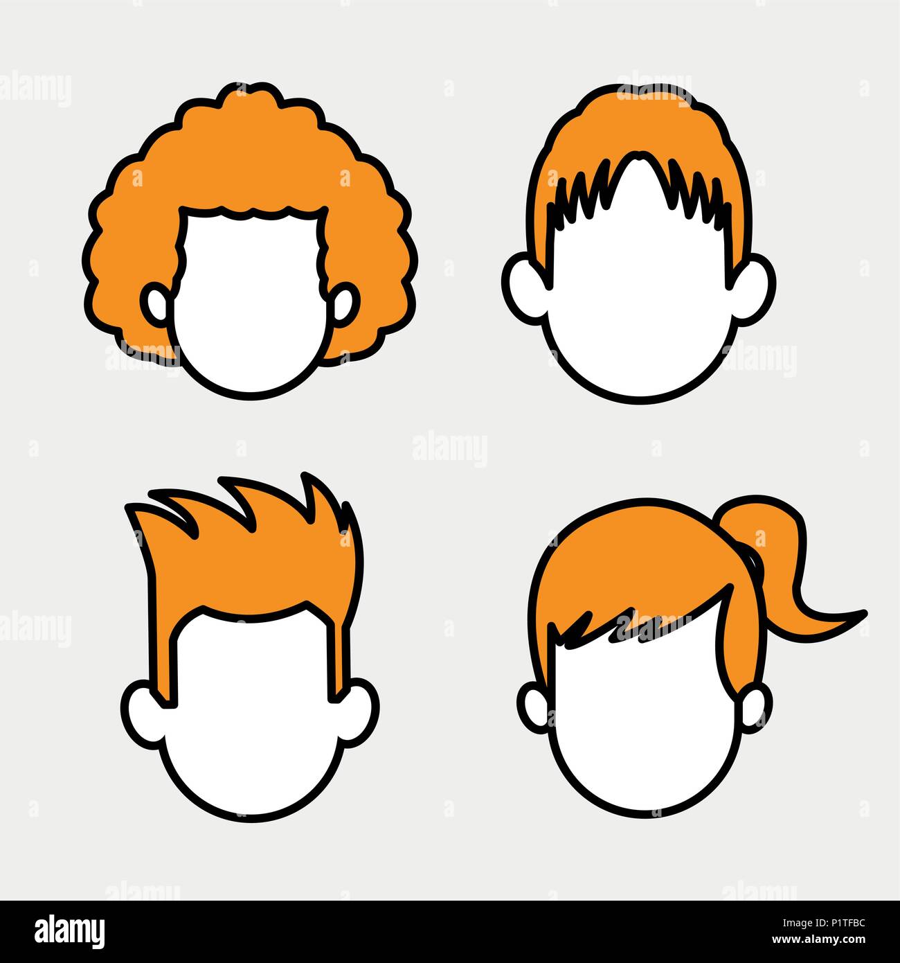 People faceless cartoons Stock Vector Image & Art - Alamy