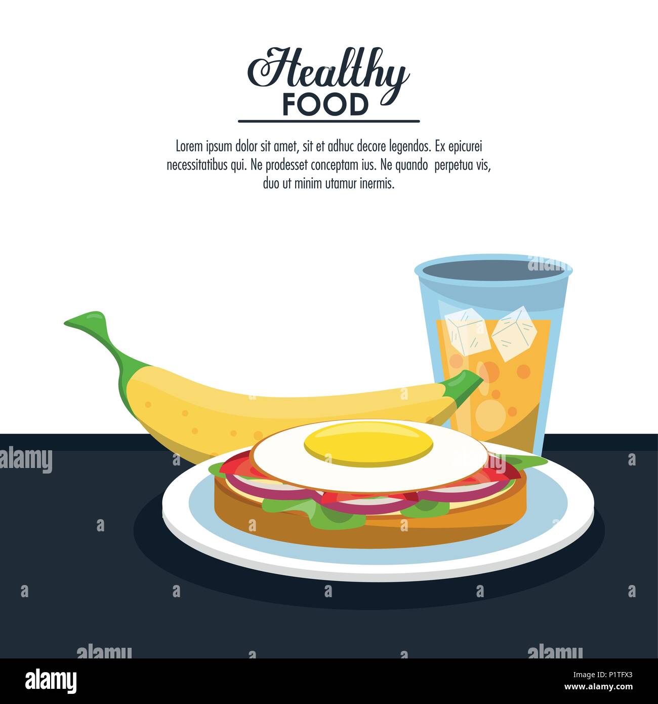 Healthy food information Stock Vector Image & Art - Alamy