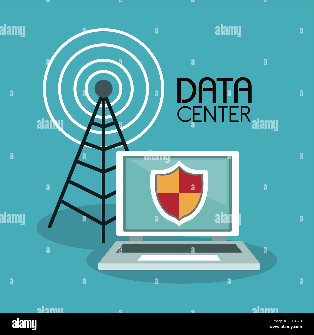 Data center technology Stock Vector Image & Art - Alamy