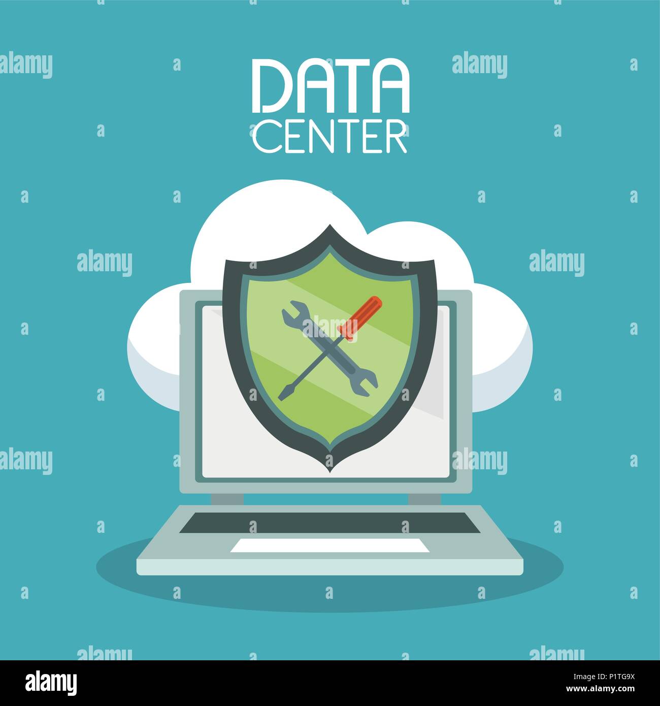Data center technology Stock Vector Image & Art - Alamy