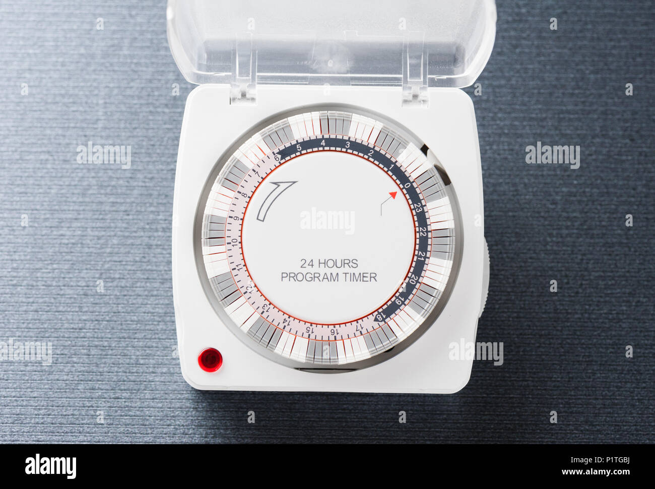 electrical socket with 24 hours program timer Stock Photo - Alamy