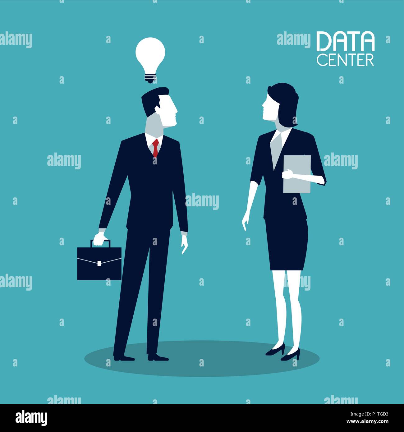 People negotiating illustration Stock Vector Images - Alamy