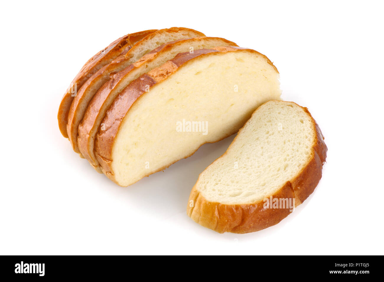 fresh sliced bread isolated over white background Stock Photo - Alamy