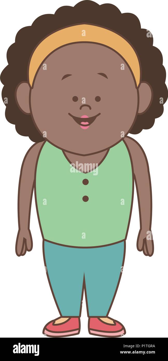 Afro mom cartoon Stock Vector Image & Art - Alamy