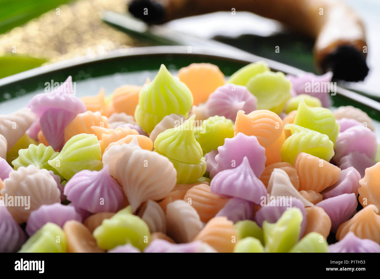 Aalaw or Alua, Thai traditional candy sweet dessert Stock Photo - Alamy