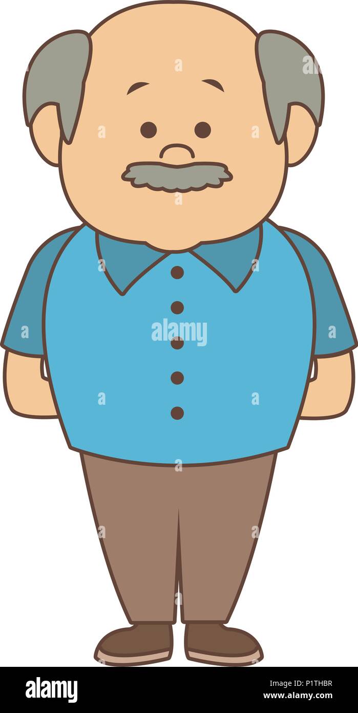 Cute Grandfather Cartoon Stock Vector Image And Art Alamy