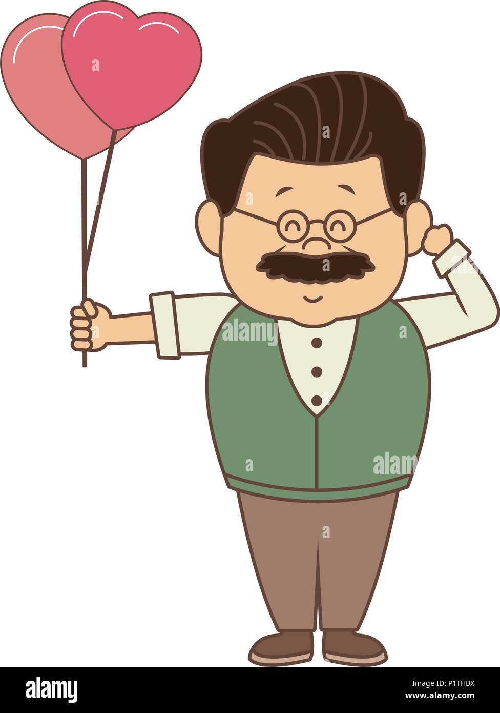 Cute grandfather cartoon Stock Vector Image & Art - Alamy