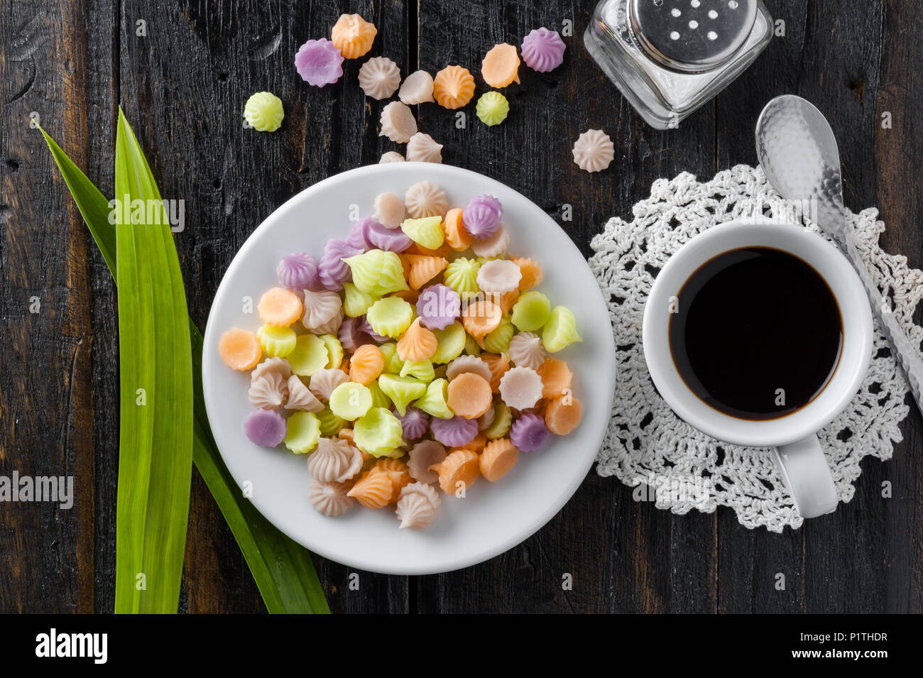 Aalaw or Alua, Thai traditional candy sweet dessert Stock Photo - Alamy
