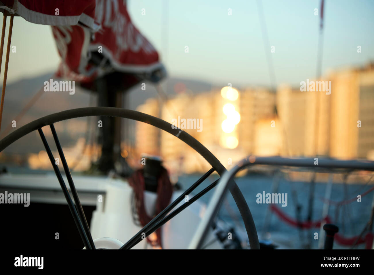 Rudder boat water steering hi-res stock photography and images - Alamy