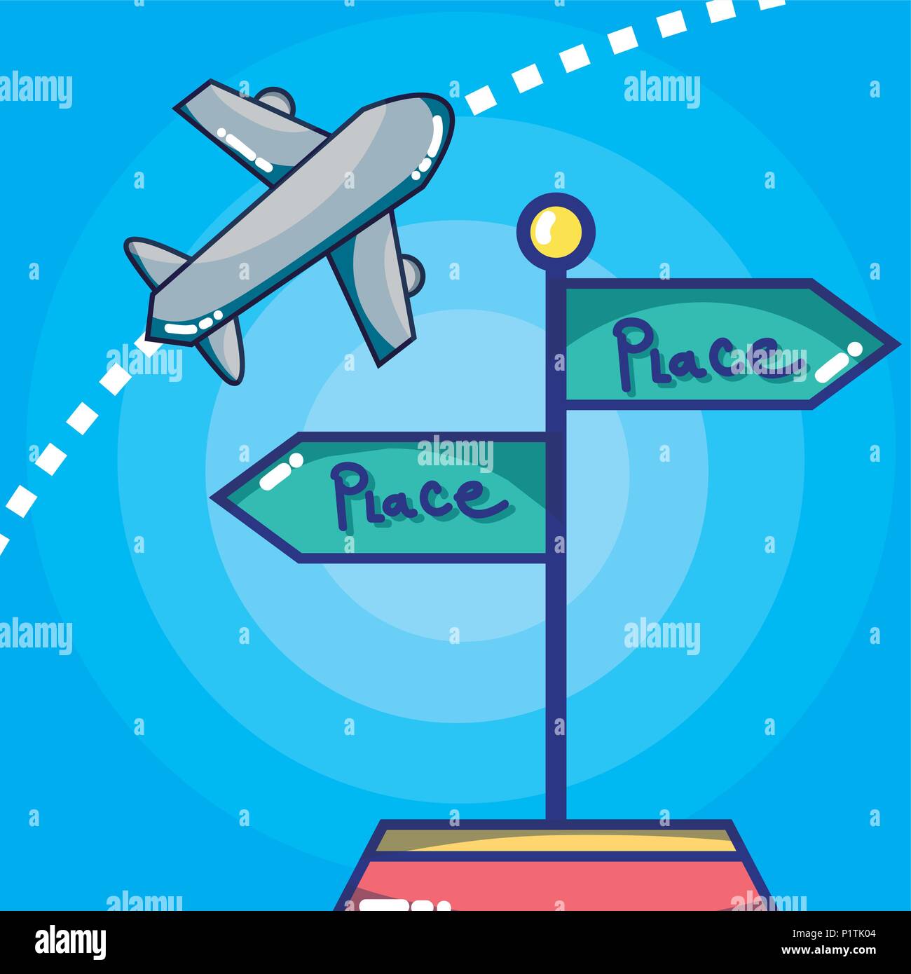 Travel and destinations Stock Vector Image & Art - Alamy