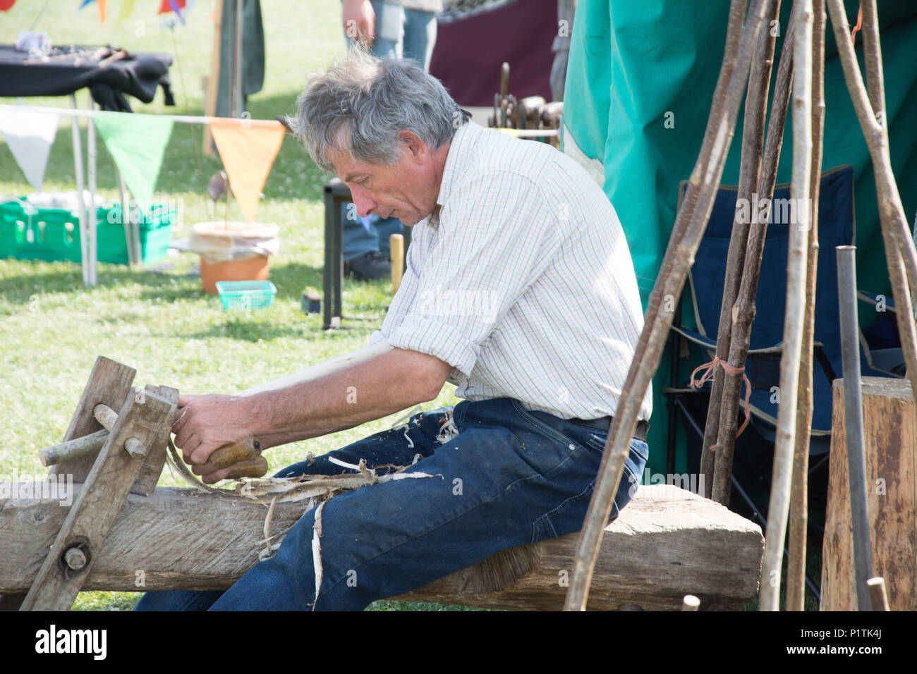 Cambridge UK 2018-June-10. The annual Cambridge County fair took place ...