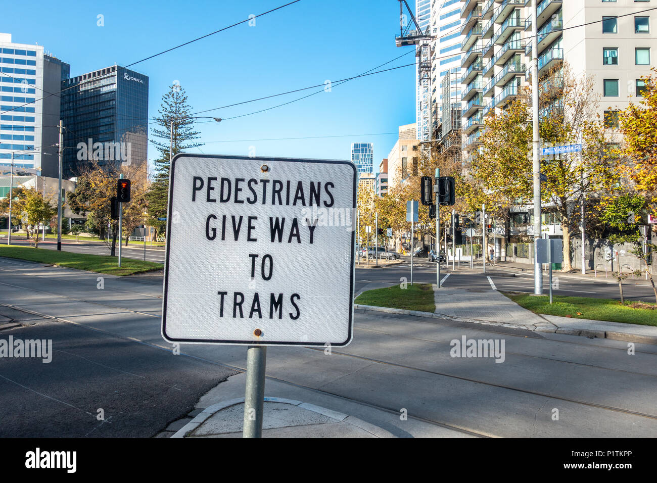 Melbourne Road Sign High Resolution Stock Photography and Images - Alamy