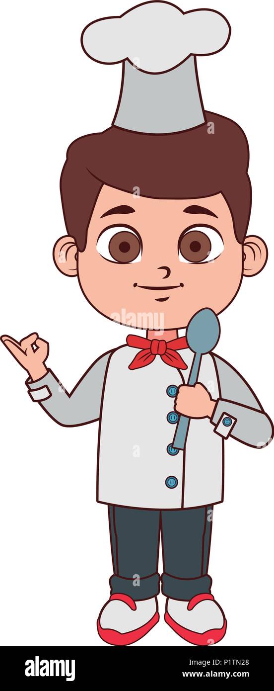 Cute chef boy cartoon Stock Vector Image & Art - Alamy