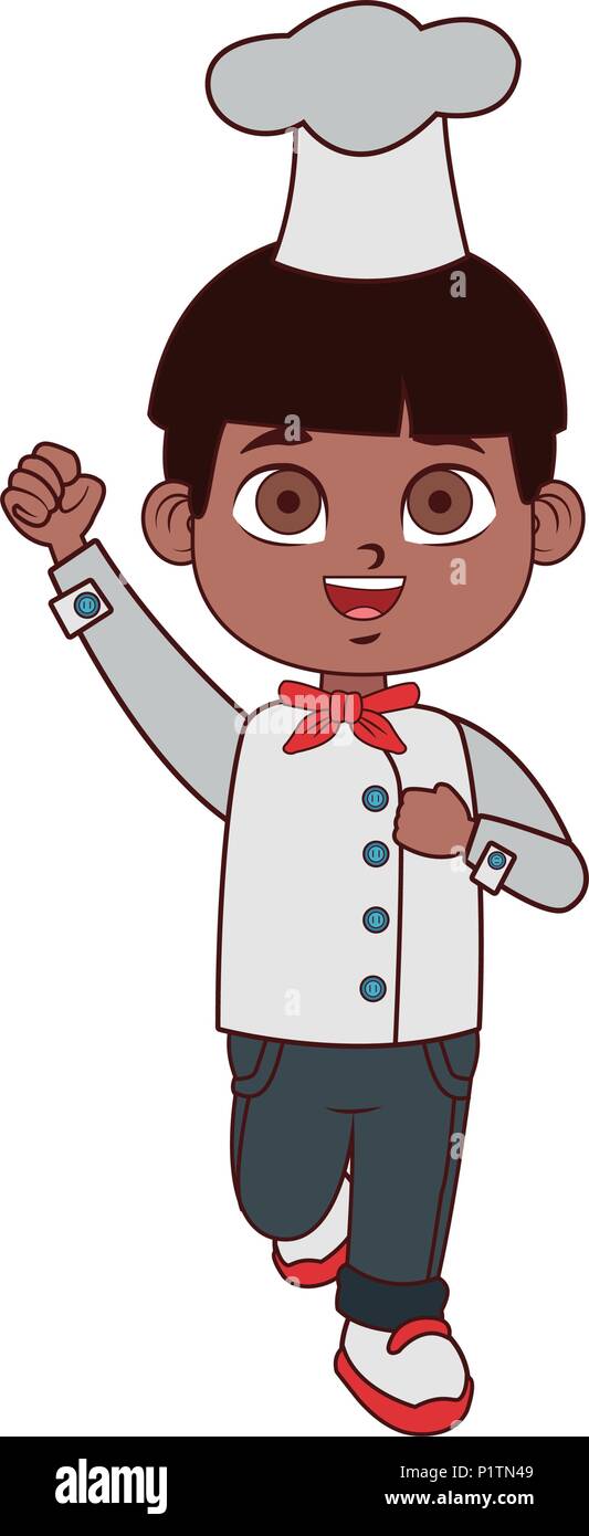 Cute chef boy cartoon Stock Vector Image & Art - Alamy