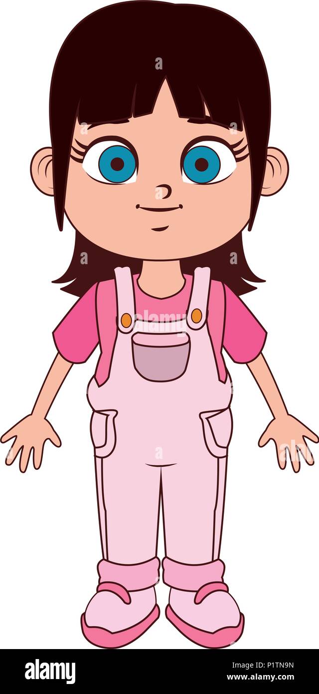 Beautiful and happy girl cartoon Stock Vector Image & Art - Alamy