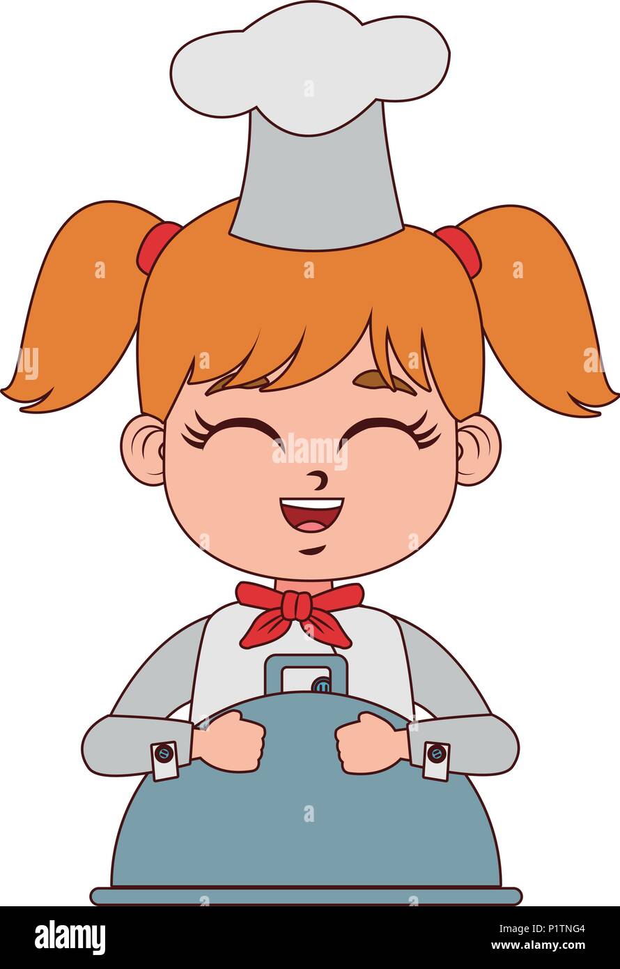 Beautiful chef girl cartoon Stock Vector Image & Art - Alamy
