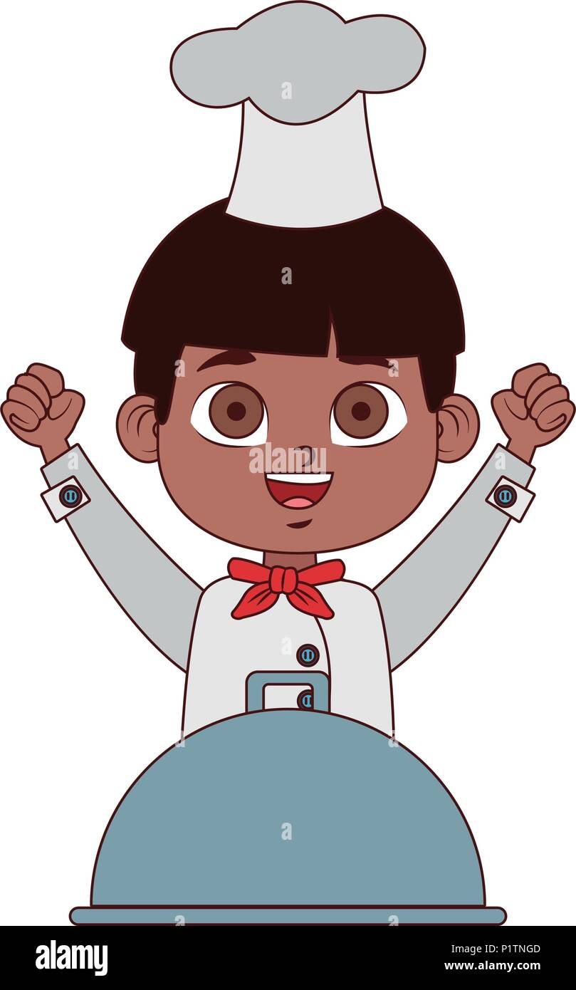 Cute chef boy cartoon Stock Vector Image & Art - Alamy