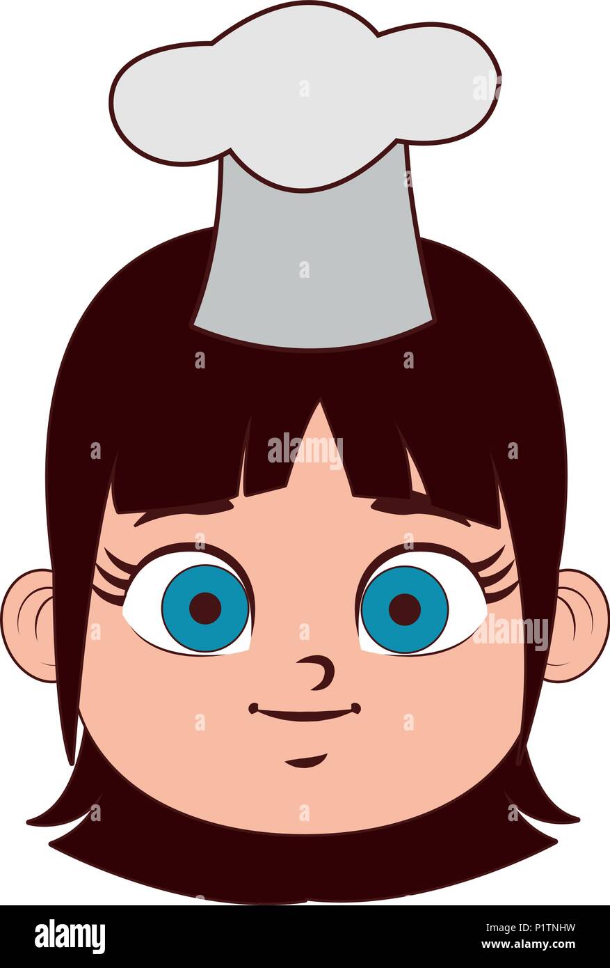 Beautiful chef girl cartoon Stock Vector Image & Art - Alamy