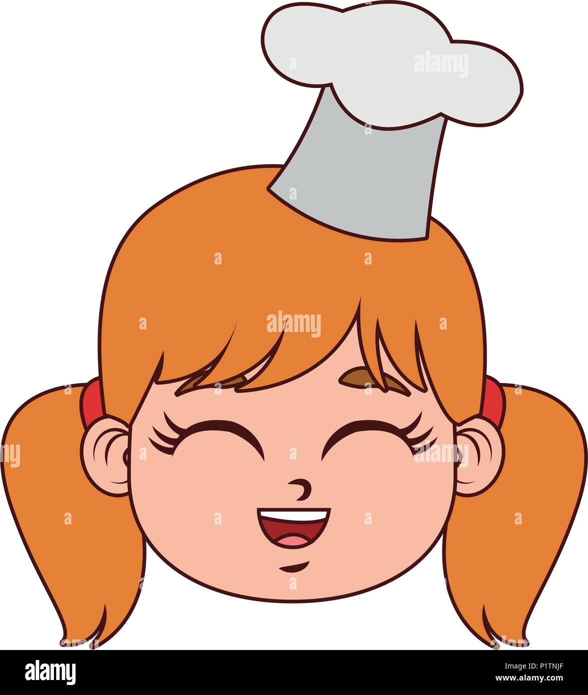 Beautiful chef girl cartoon Stock Vector Image & Art - Alamy