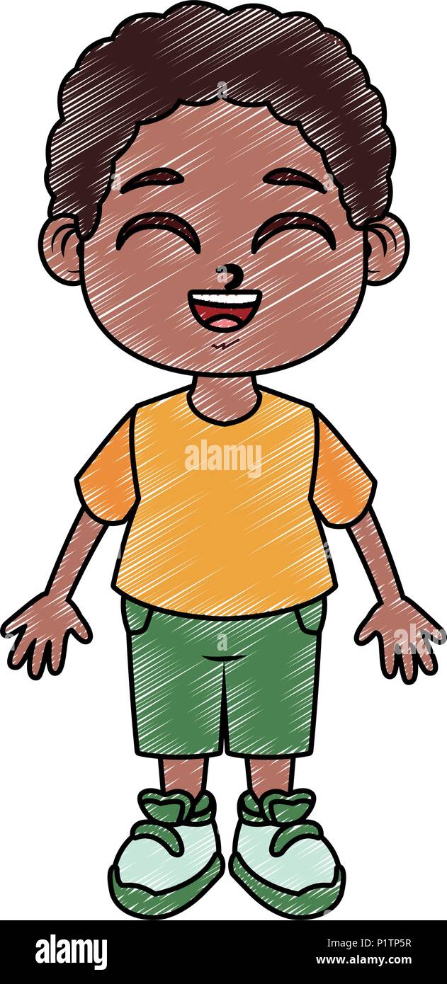 Cute boy cartoon scribble Stock Vector Image & Art - Alamy