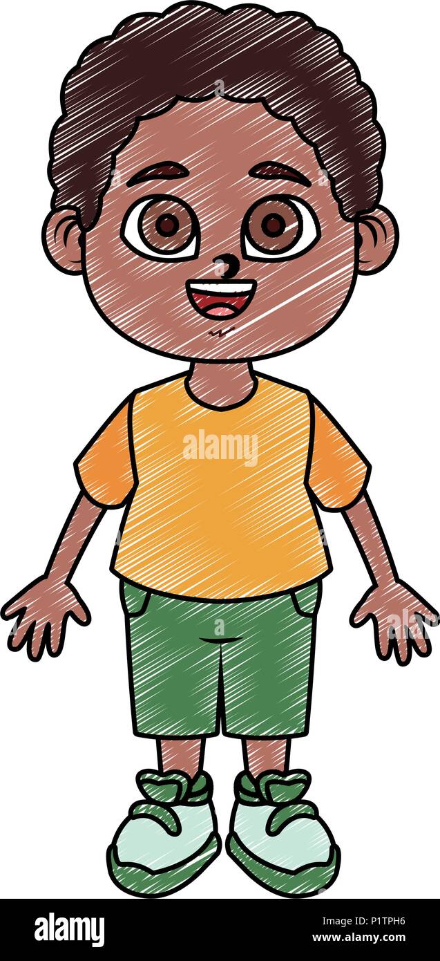 Cute boy cartoon scribble Stock Vector Image & Art - Alamy