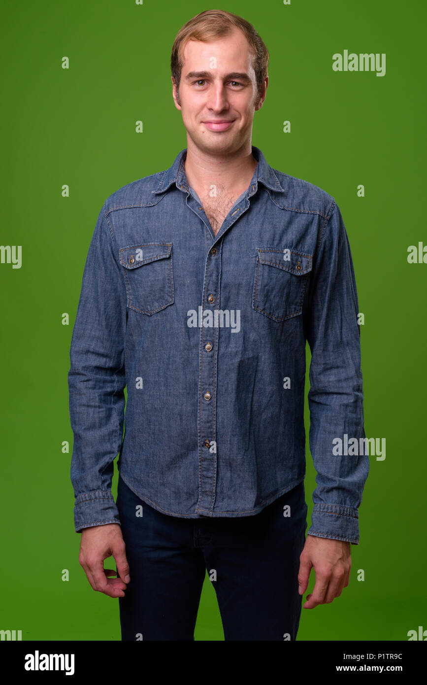 Smiling green man hi-res stock photography and images - Alamy