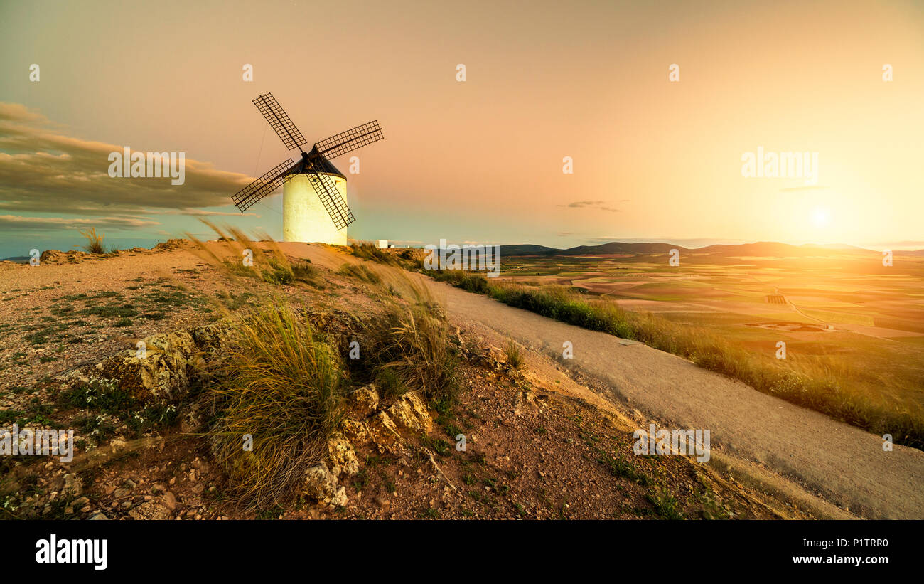 windmill, wind, quixote Stock Photo - Alamy