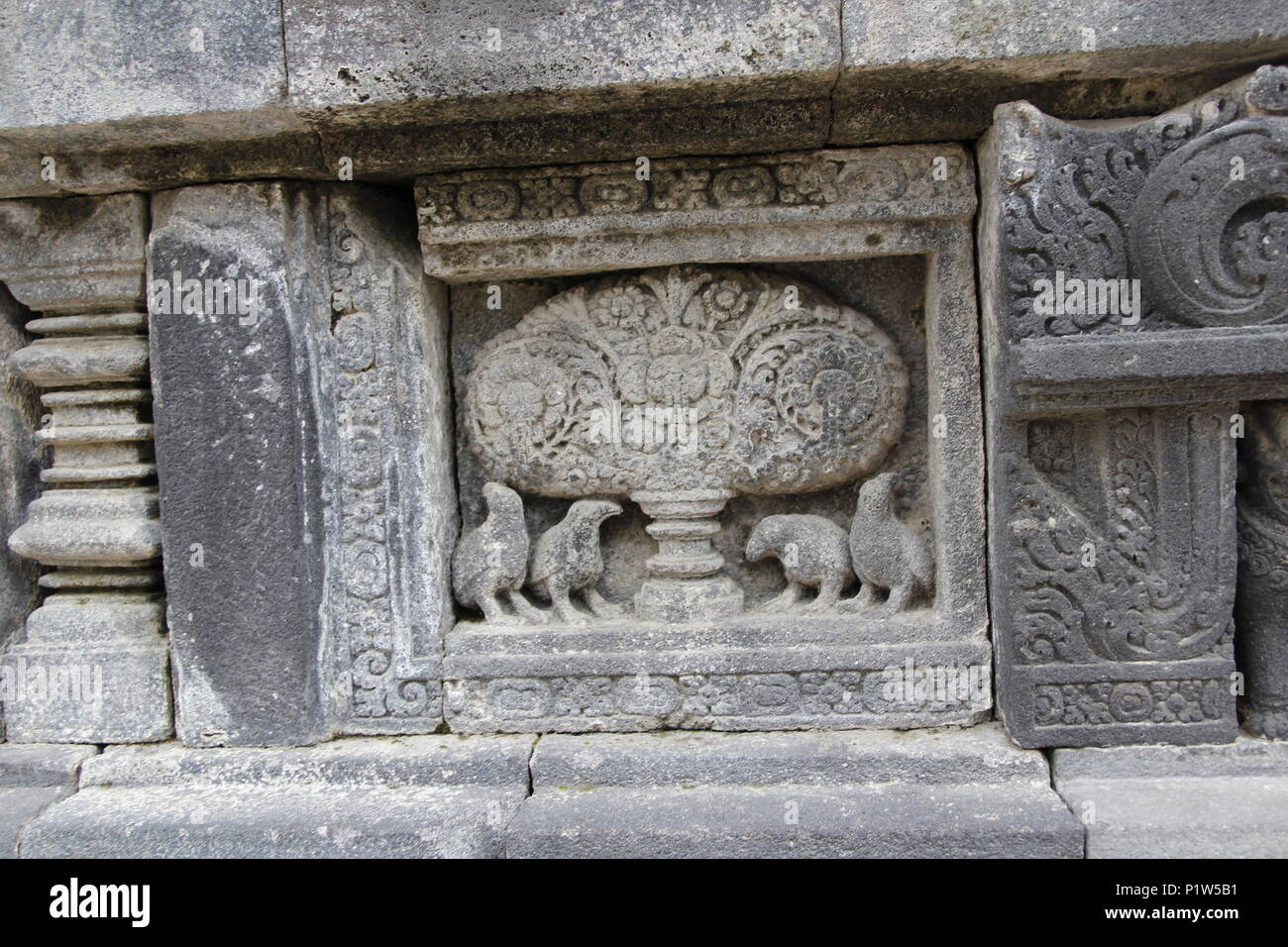 Bas-relief at Prambanan Temple, Yogyakarta, Indonesia Stock Photo - Alamy