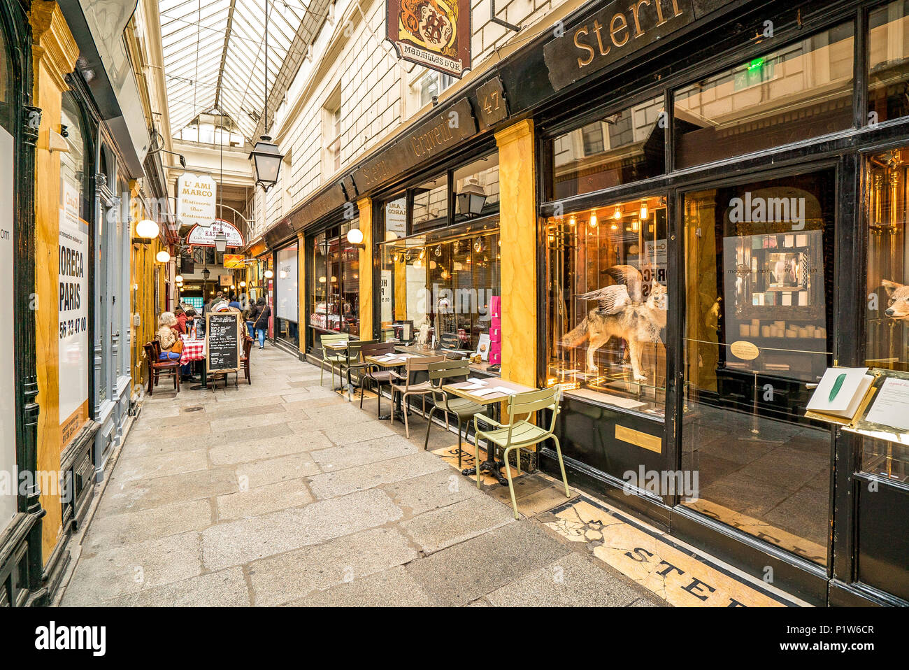 Paris Covered Passages Stock Photo - Alamy