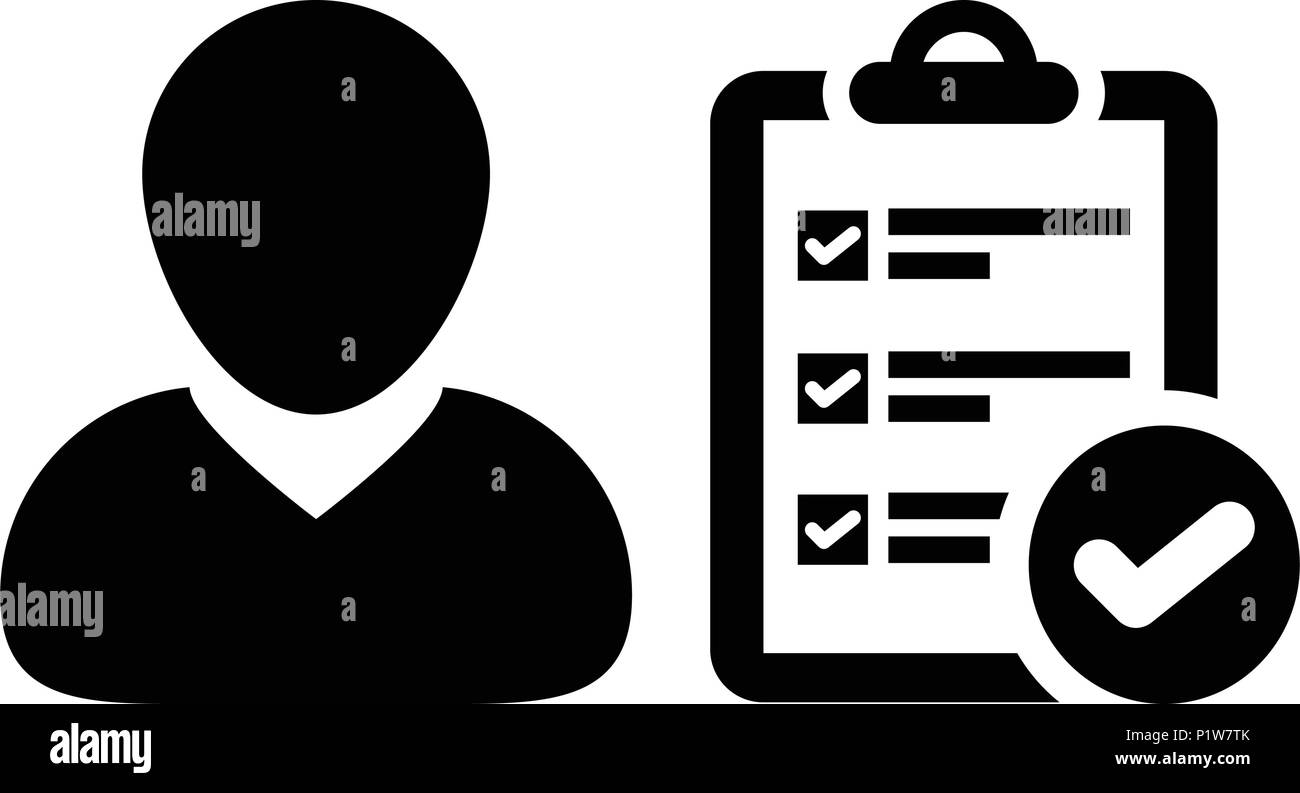 Person clipboard icon hi-res stock photography and images - Alamy