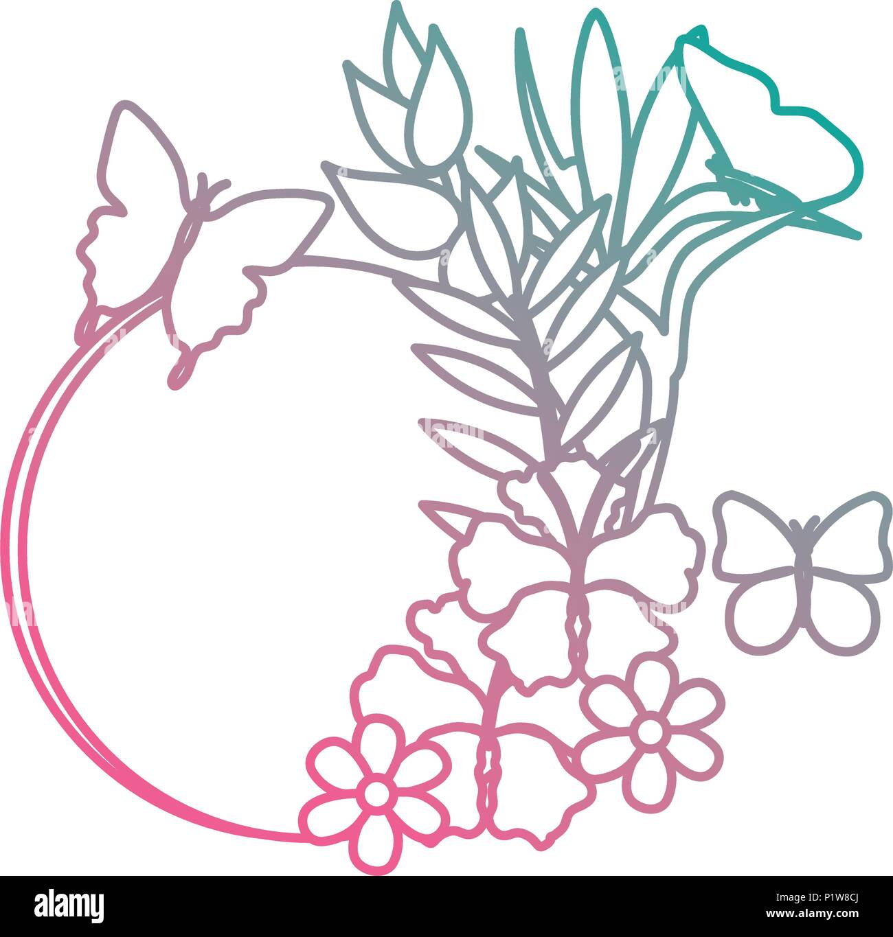 Ornamental garden butterflies Stock Vector Images - Alamy