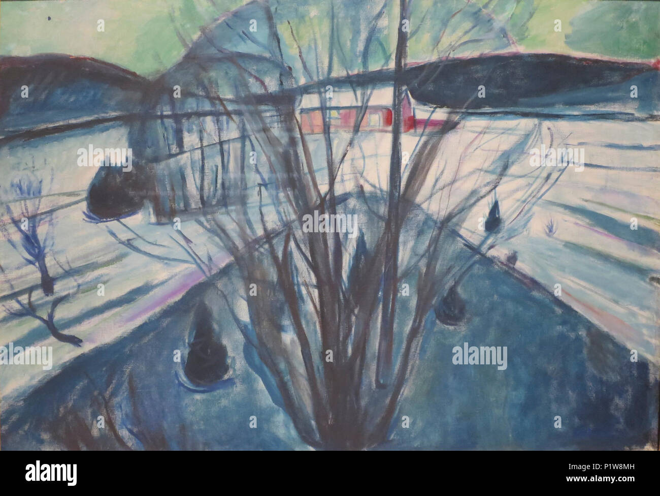 'Winter Night, Ekely' by Edvard Munch, 1930-31 Stock Photo - Alamy