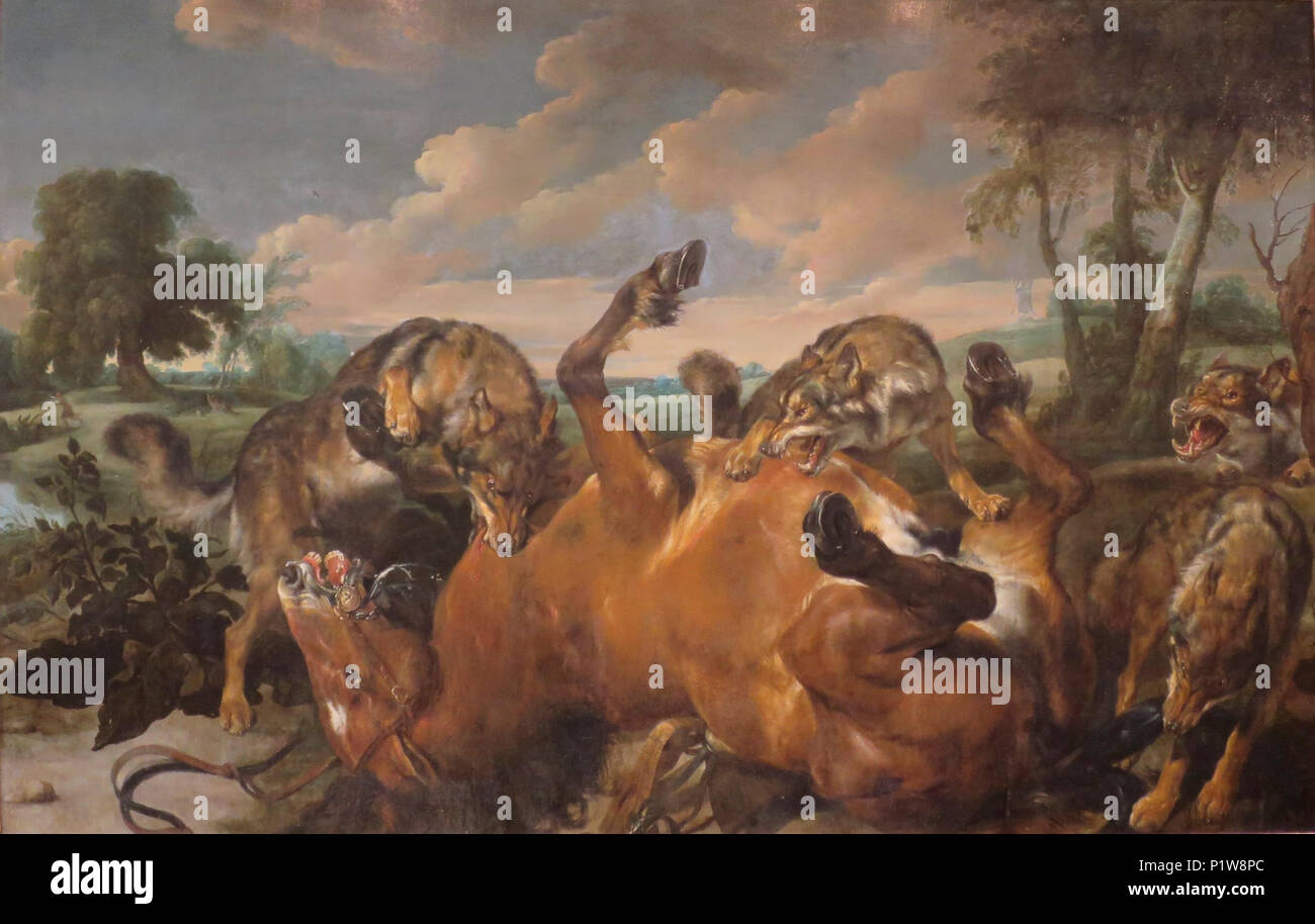 'Wolves Attacking a Horse' by Pauwel de Vos and Jan Wildens, 1630s, The ...