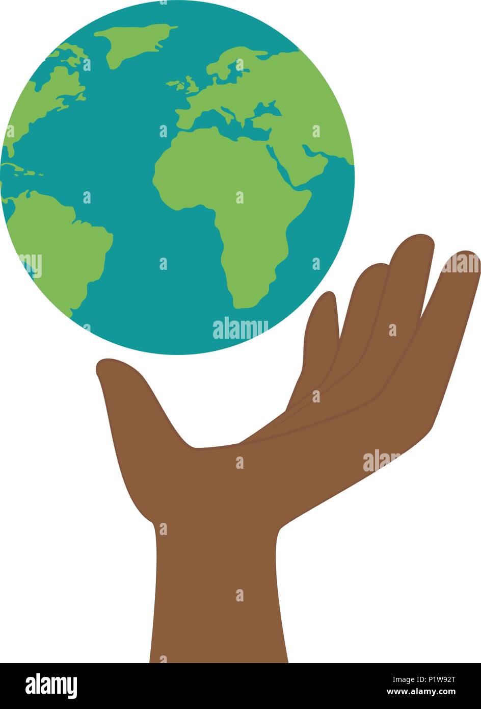 hand lifting the planet earth ecology Stock Vector Image & Art - Alamy