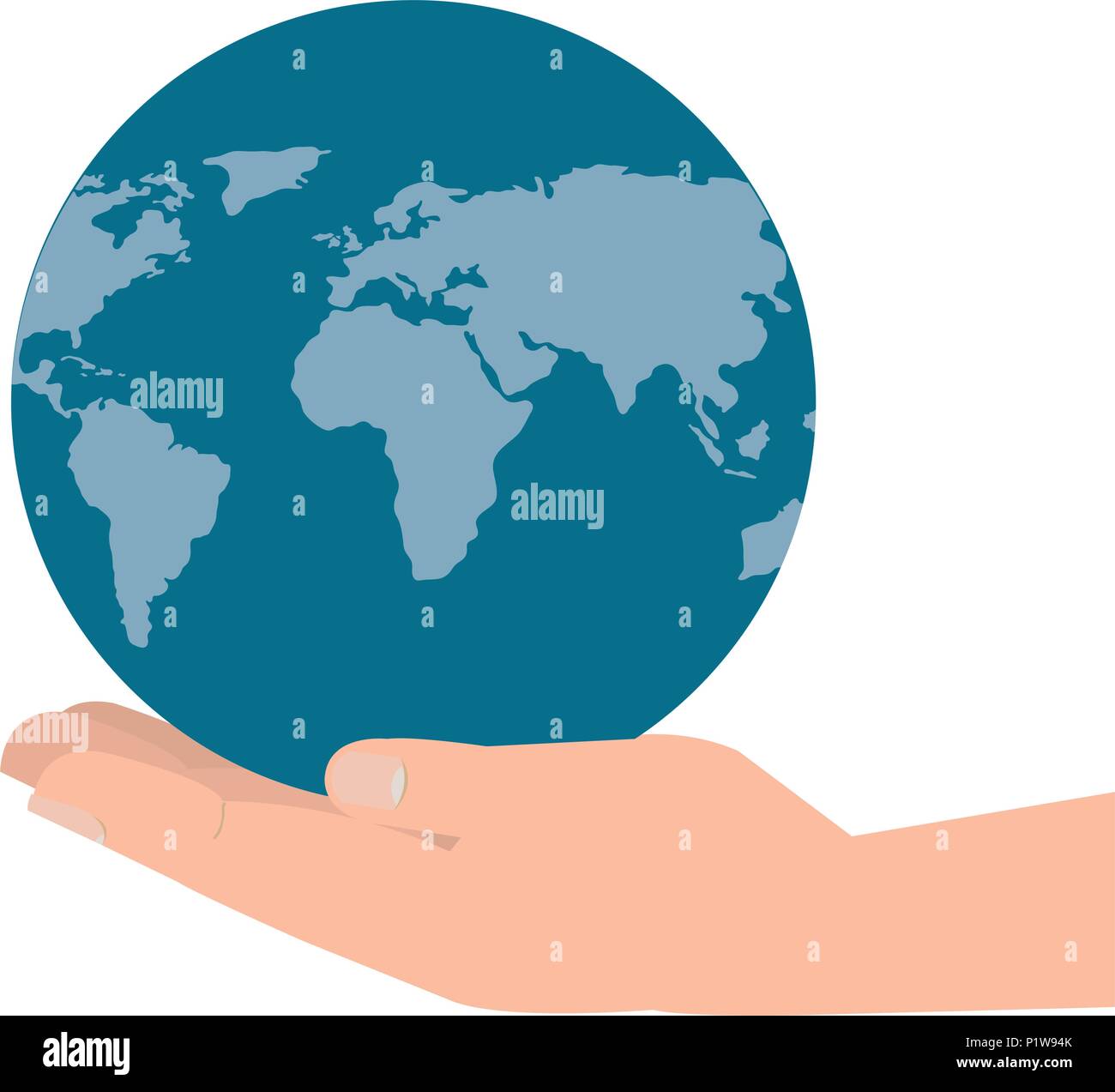 hand lifting the planet earth ecology Stock Vector Image & Art - Alamy