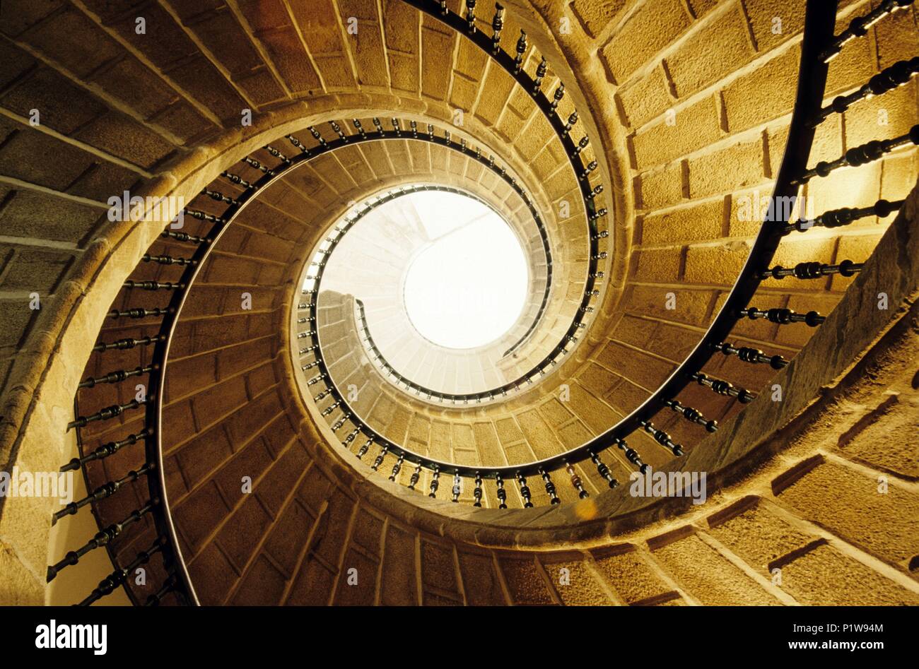 Santiago de Compostela, Santo Domingo Bonaval church triple snail ...