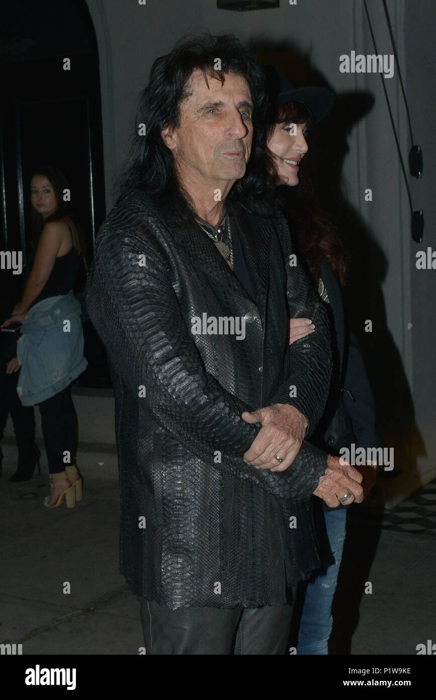 Alice Cooper and wife Sheryl Goddard Out For Dinner In Beverly Hills ...