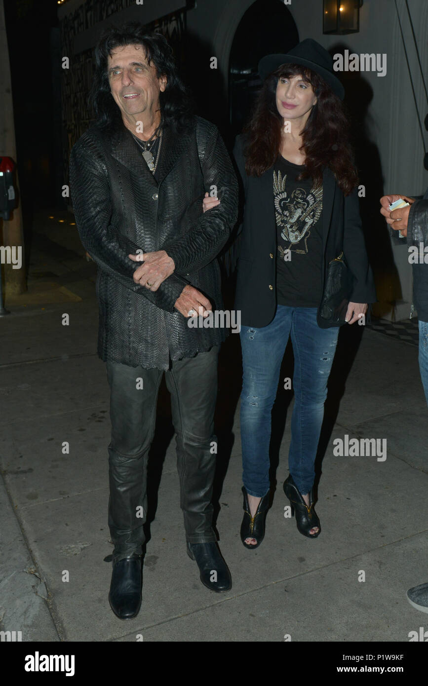 Alice Cooper and wife Sheryl Goddard Out For Dinner In Beverly Hills ...