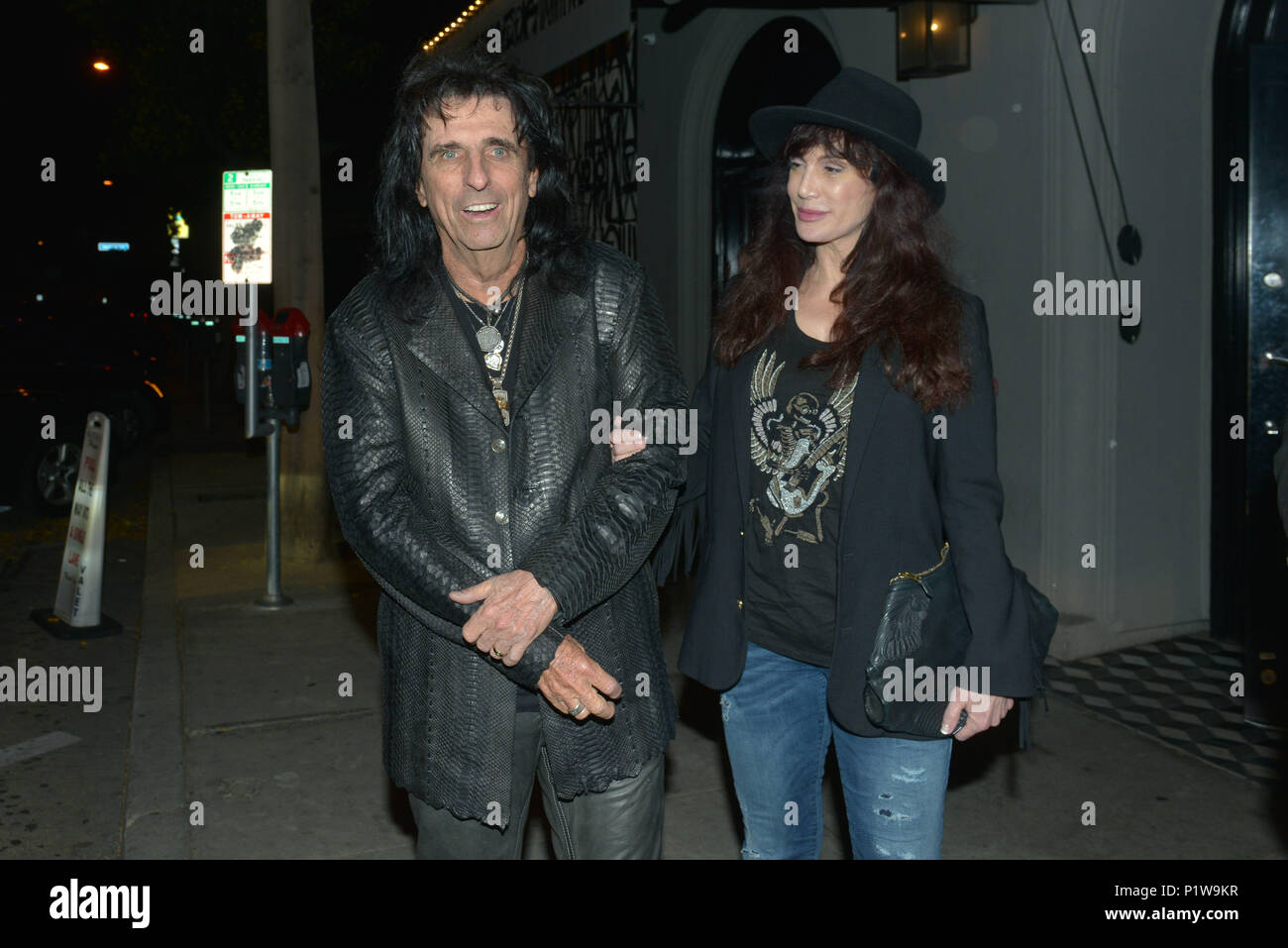 Alice Cooper and wife Sheryl Goddard Out For Dinner In Beverly Hills ...