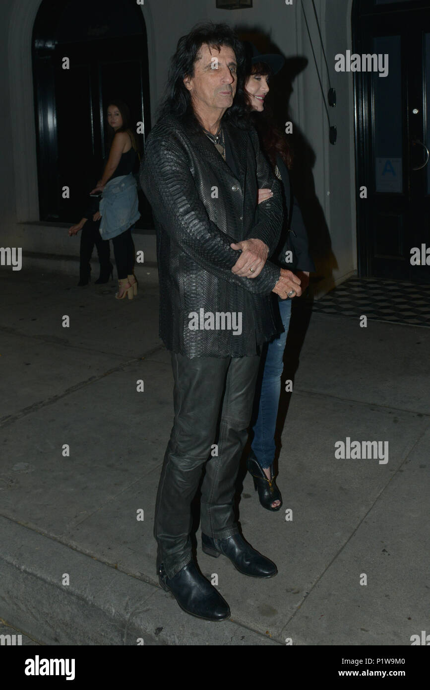 Alice Cooper and wife Sheryl Goddard Out For Dinner In Beverly Hills ...