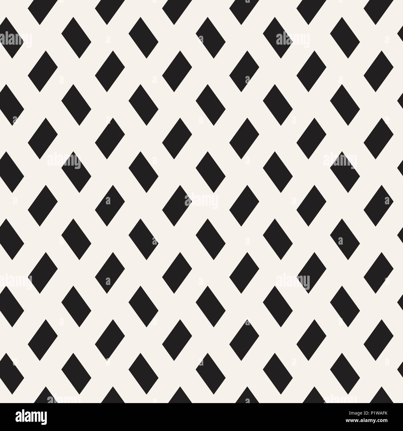Vector Seamless Black and White Wavy Lines Simple Pattern. Abstract ...