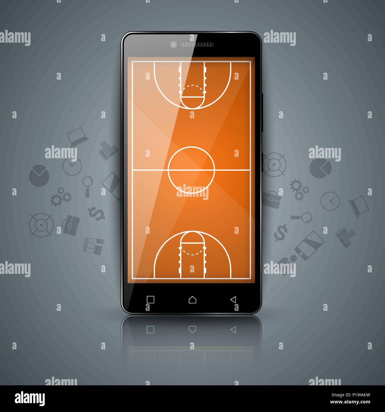 Men on mobile phone Stock Vector Images - Alamy