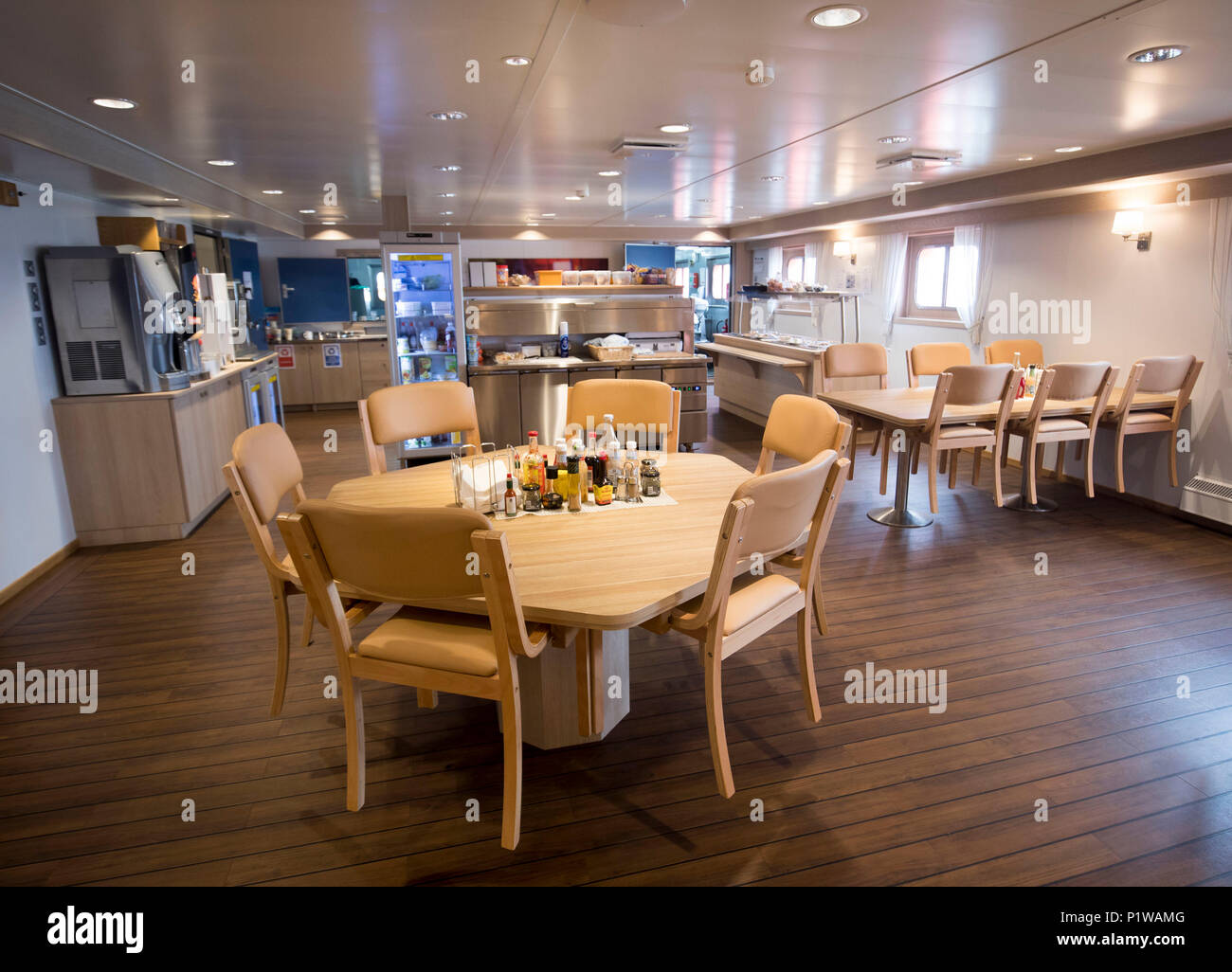 The dining area onboard a state-of-the-art Service Operation Vessel ...