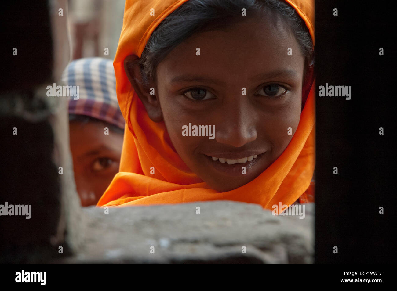 Portrait of a maktab student. Maktab an Arabic word meaning schools for ...