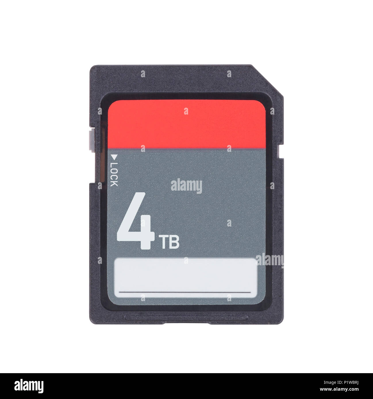 SD Memory card isolated on white background - 4 Terabyte Stock Photo ...