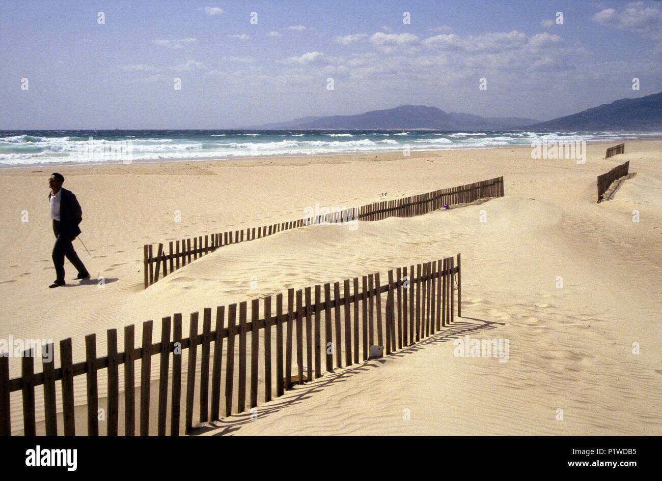 Tarifa, beach and dunes Stock Photo - Alamy
