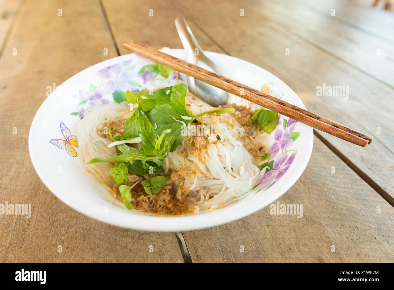 Lao rice noodle soup hi-res stock photography and images - Alamy