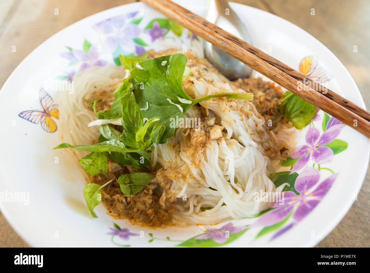 Lao rice noodle soup hi-res stock photography and images - Alamy