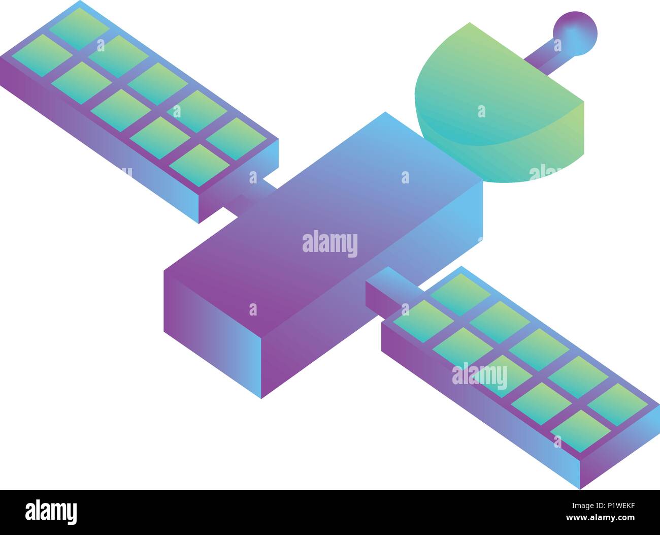 Satelite vector vectors Cut Out Stock Images & Pictures - Alamy