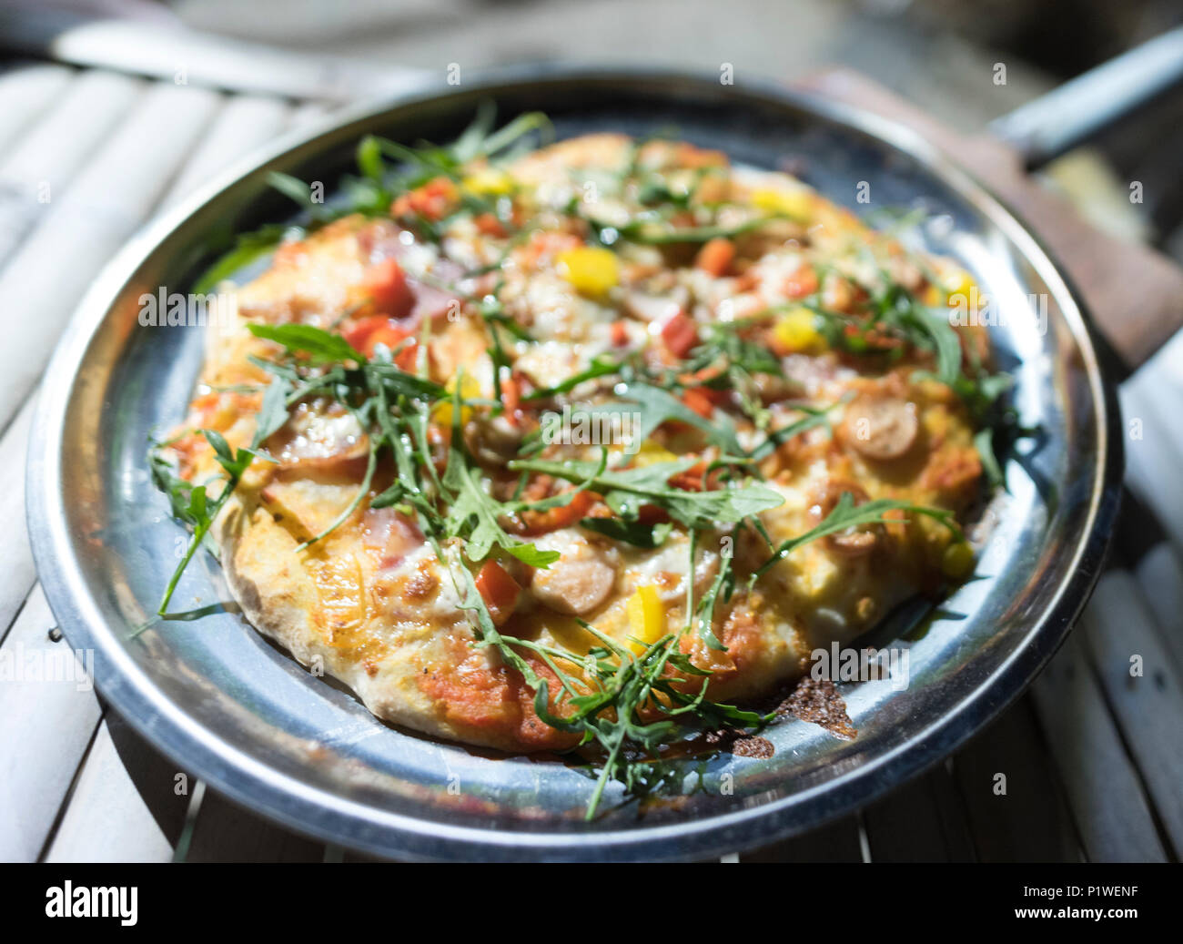 home made pizza Stock Photo - Alamy